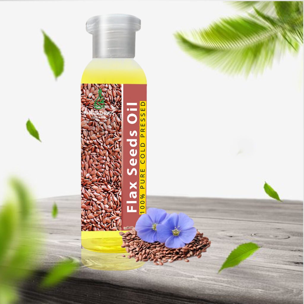 Flaxseed Oil - Pure Cold Pressed - Khalis Things